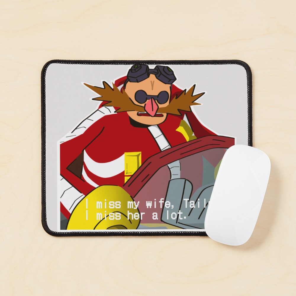 ""i miss my wife tails" snapcube eggman" Sticker for Sale by ham-bible ...