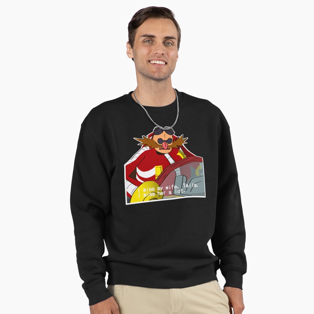 ""i miss my wife tails" snapcube eggman" Sticker for Sale by ham-bible ...