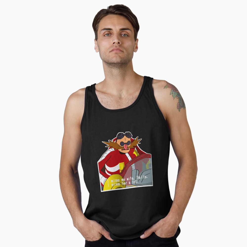 ""i miss my wife tails" snapcube eggman" Sticker for Sale by ham-bible ...