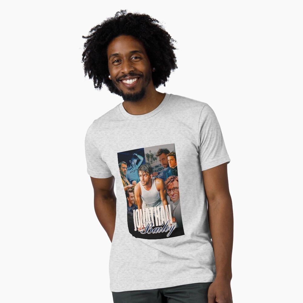 "Jonathan Bailey Collage Poster" Sticker by santisjara | Redbubble