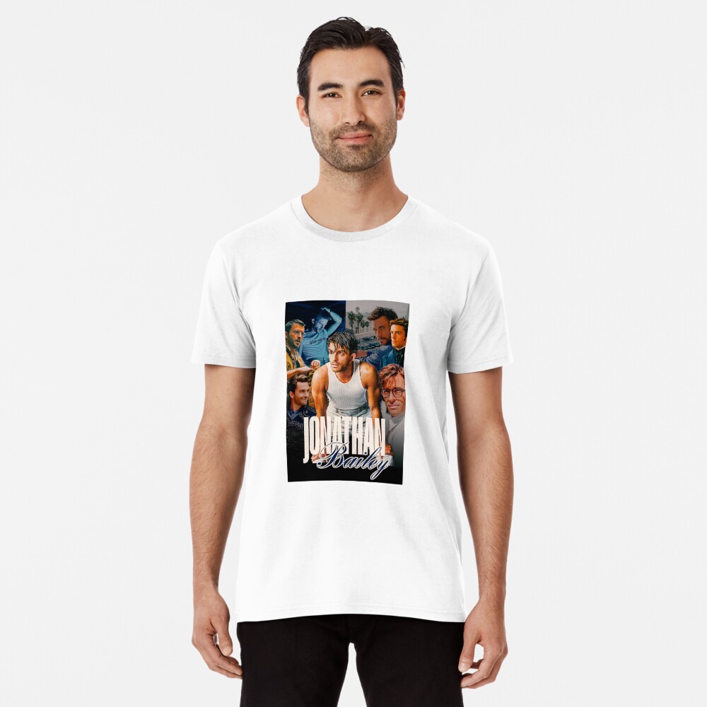 "Jonathan Bailey Collage Poster" Sticker by santisjara | Redbubble