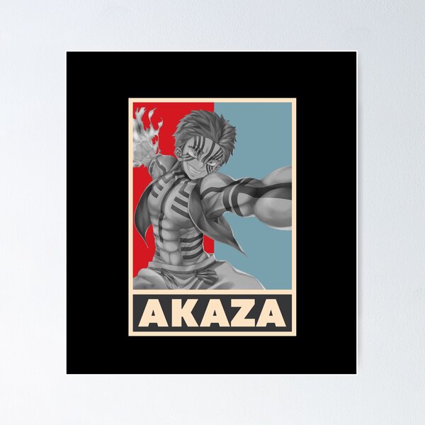 "Demon Slayer - Akaza" Poster for Sale by Lisabardot | Redbubble