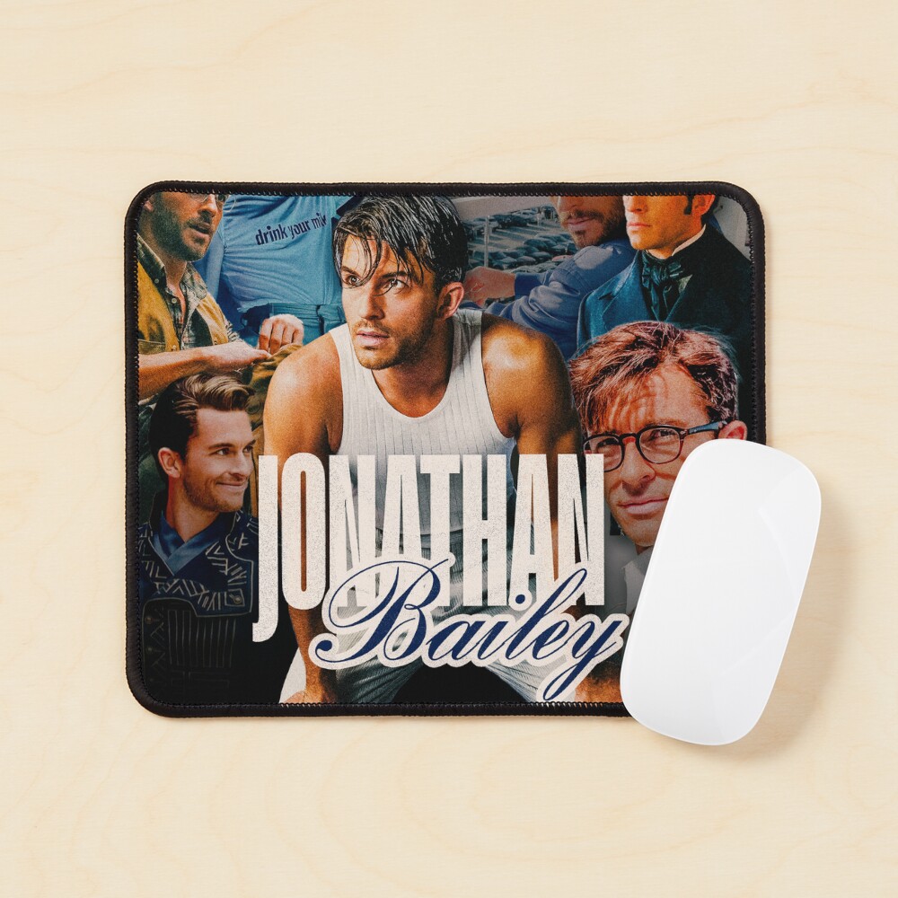 "Jonathan Bailey Collage Poster" Sticker by santisjara | Redbubble
