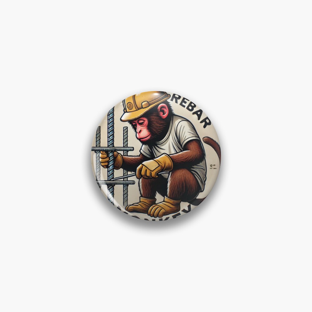 "Rebar Monkey" Sticker for Sale by Reinforced | Redbubble