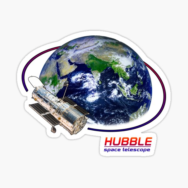 "Hubble Space Telescope Fanart - C&A Nature" Sticker by ColorandArt-Lab ...