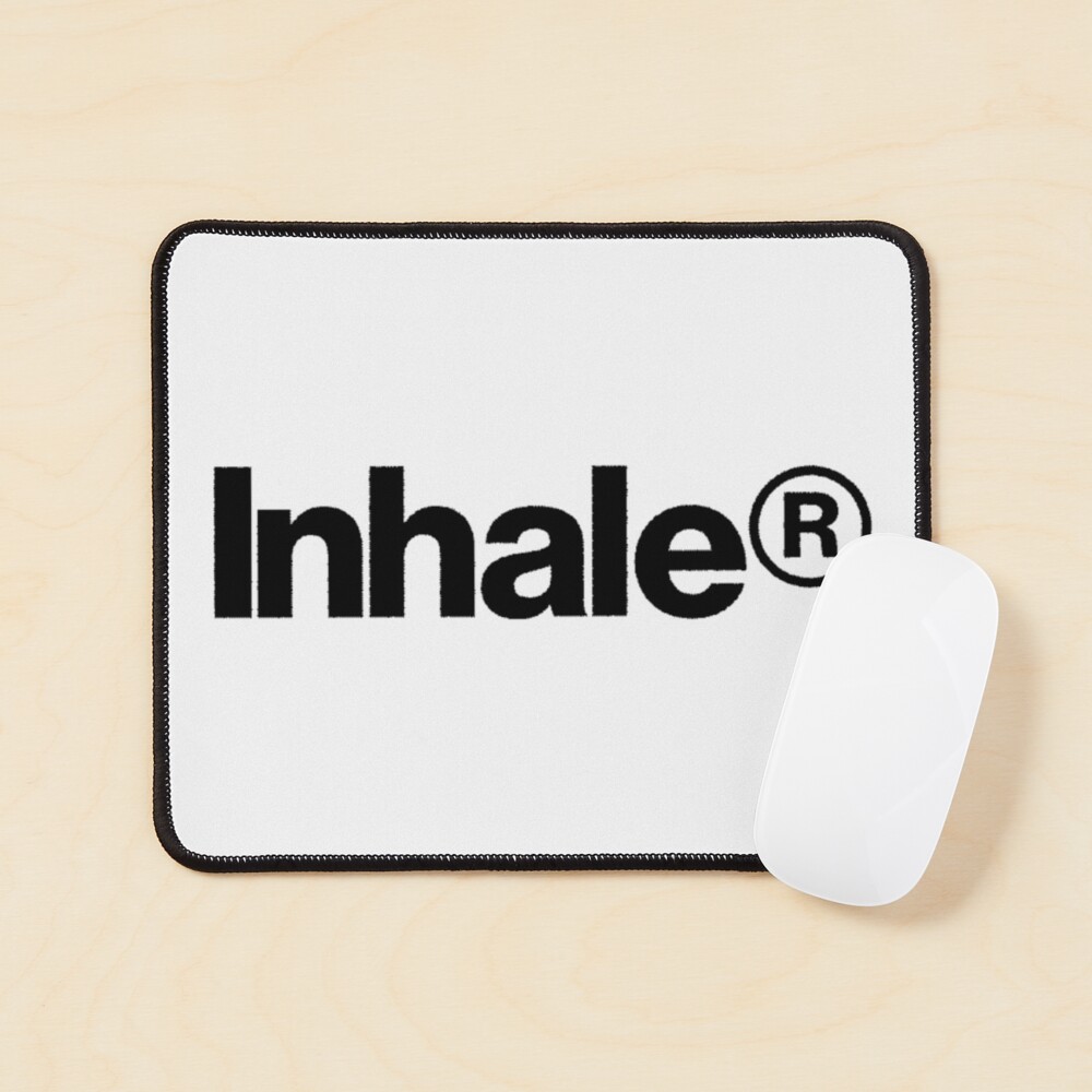 "Inhaler Band - Open Wide - Logo Design" Sticker by flowerry | Redbubble