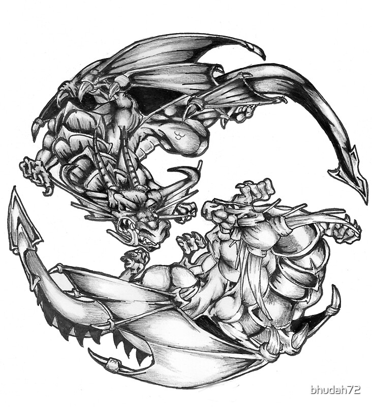 Dragon Yinyang By Bhudah72 Redbubble