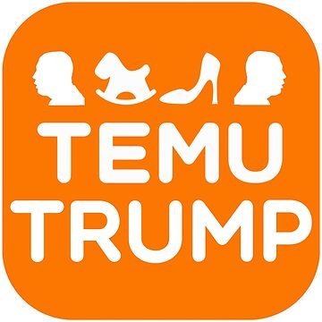 "Temu Trump" Sticker for Sale by Discaux | Redbubble
