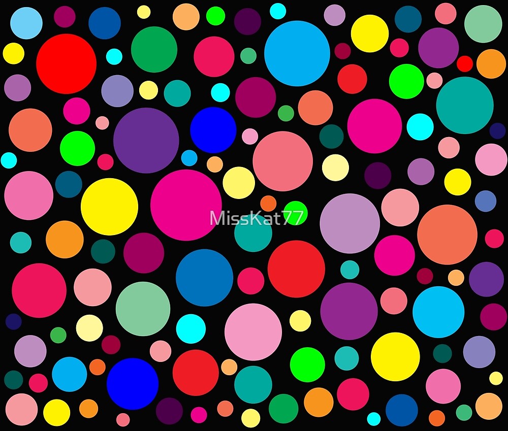 "Multi Coloured Spots" by MissKat77 | Redbubble