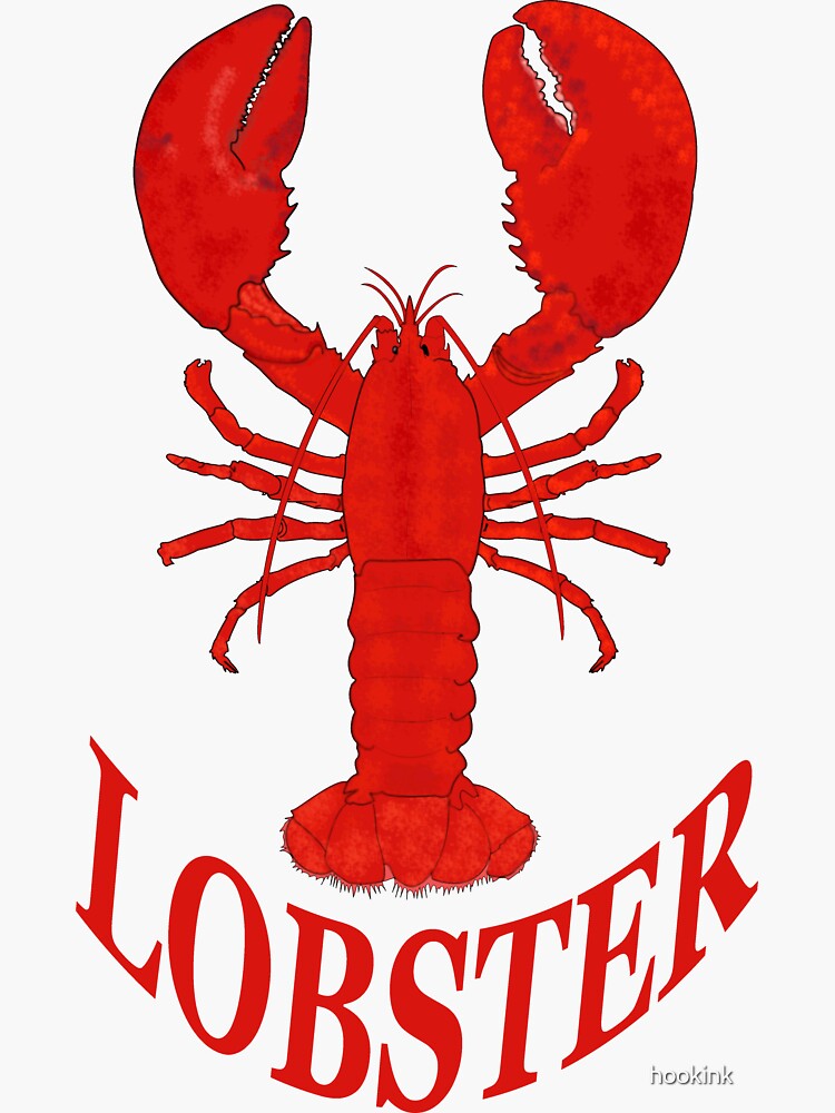 "Lobster" Sticker for Sale by hookink | Redbubble