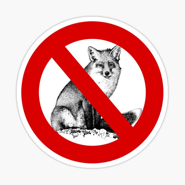 "No Fox Given Not Safe for Work" Sticker for Sale by CafePretzel ...
