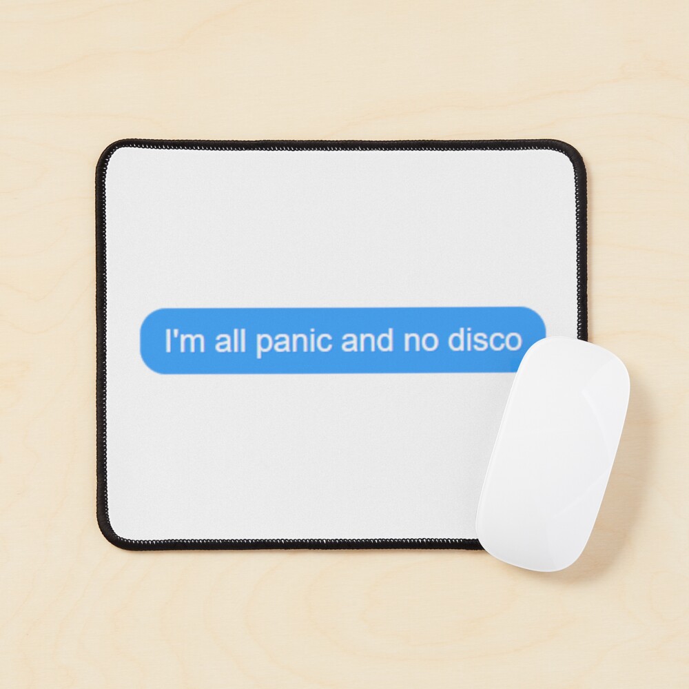 "all panic / no disco" Sticker for Sale by aurora-borealis | Redbubble
