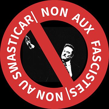 "Non au swasticar" Sticker for Sale by AshStore | Redbubble