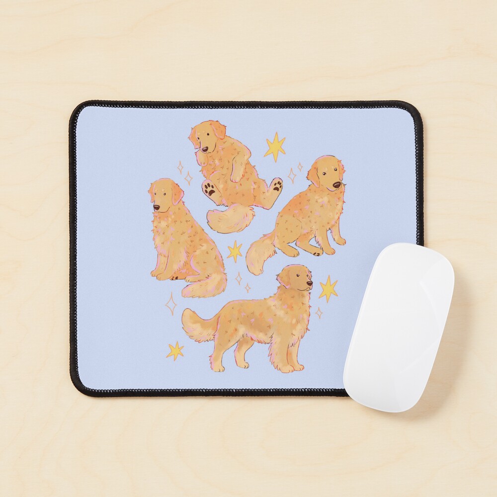 "Cute Golden Retriever Poses – Adorable Dog Illustration" Sticker for Sale by YaraCuteArt ...
