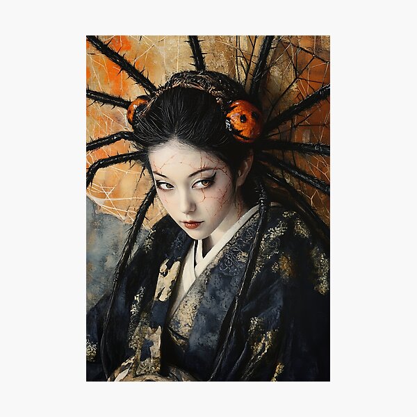 "Japanese Jorogumo Art" Photographic Print for Sale by bapupa | Redbubble