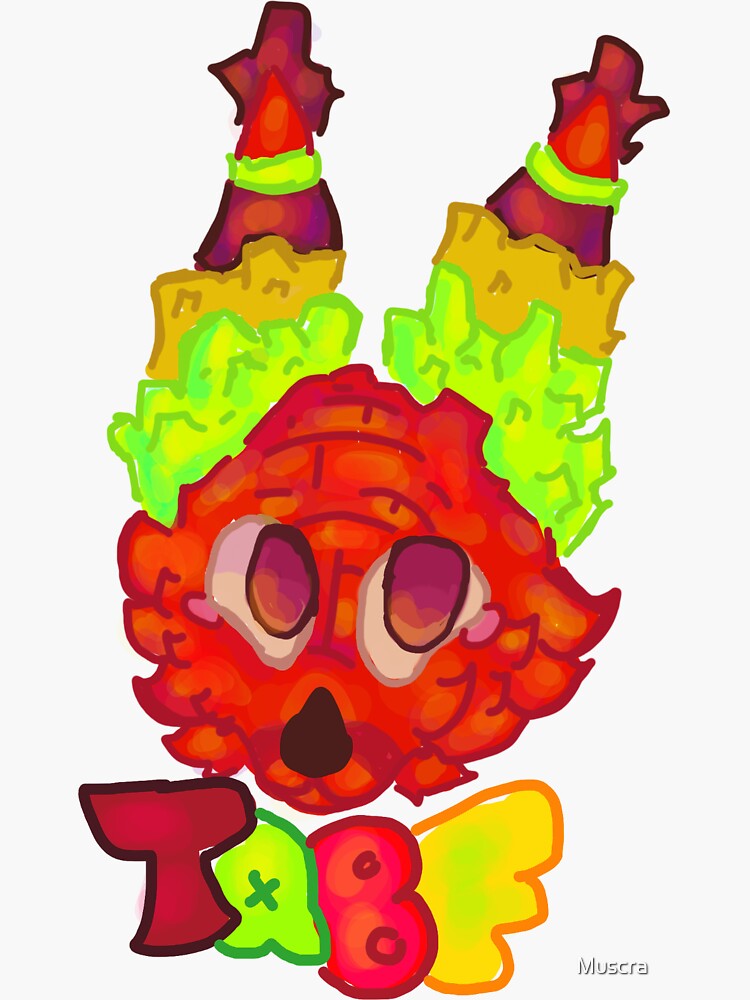 "TQBF (the quick brown fox) sticker/pin!" Sticker for Sale by Muscra ...