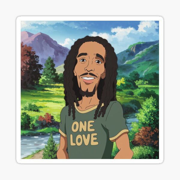 "bob marley one love" Sticker for Sale by DesignShirt900 | Redbubble