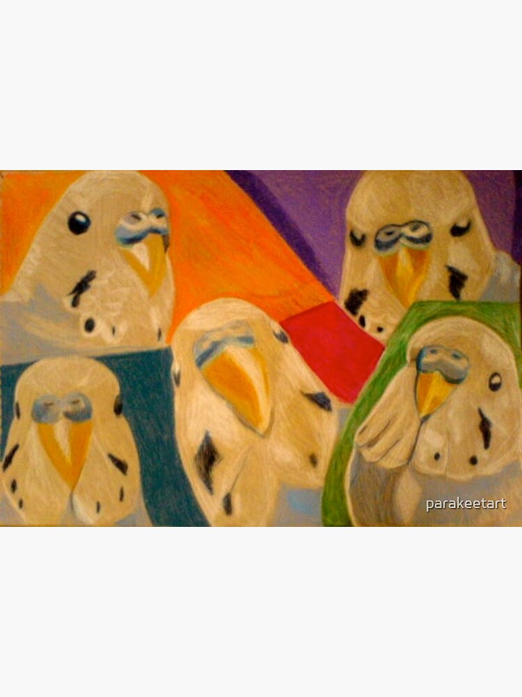 Póster «Budgie Budgie» de parakeetart | Redbubble