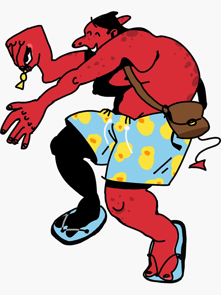 "Candy demon " Sticker for Sale by SARD-1NE | Redbubble