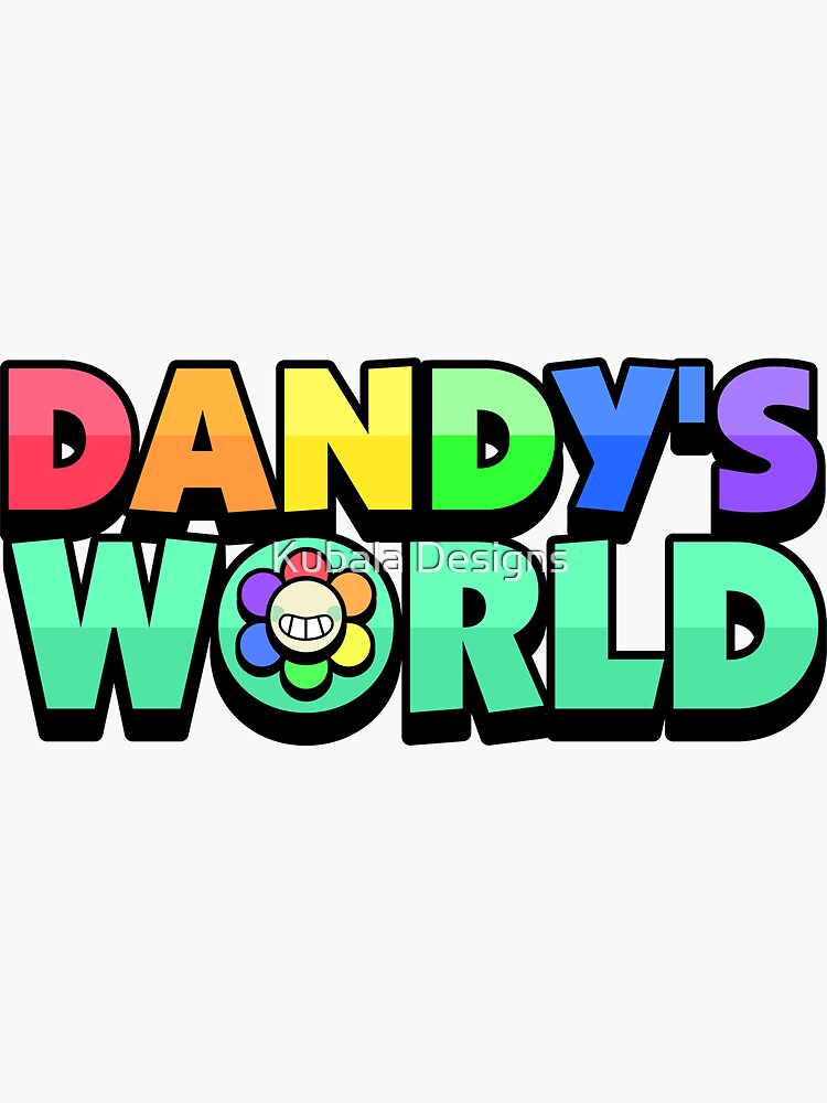 "Dandy's World Logo" Sticker for Sale by Marek Kubala | Redbubble