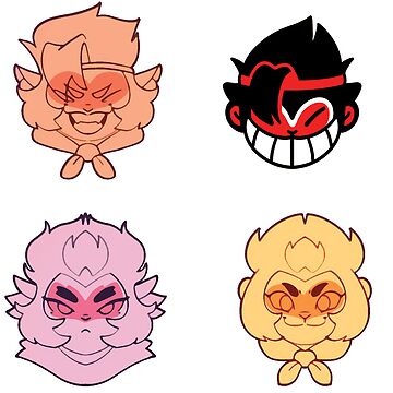 "ShadowPeach Bio Parent AU Sticker Pack (CHOOSE MEDIUM!)" Sticker for ...