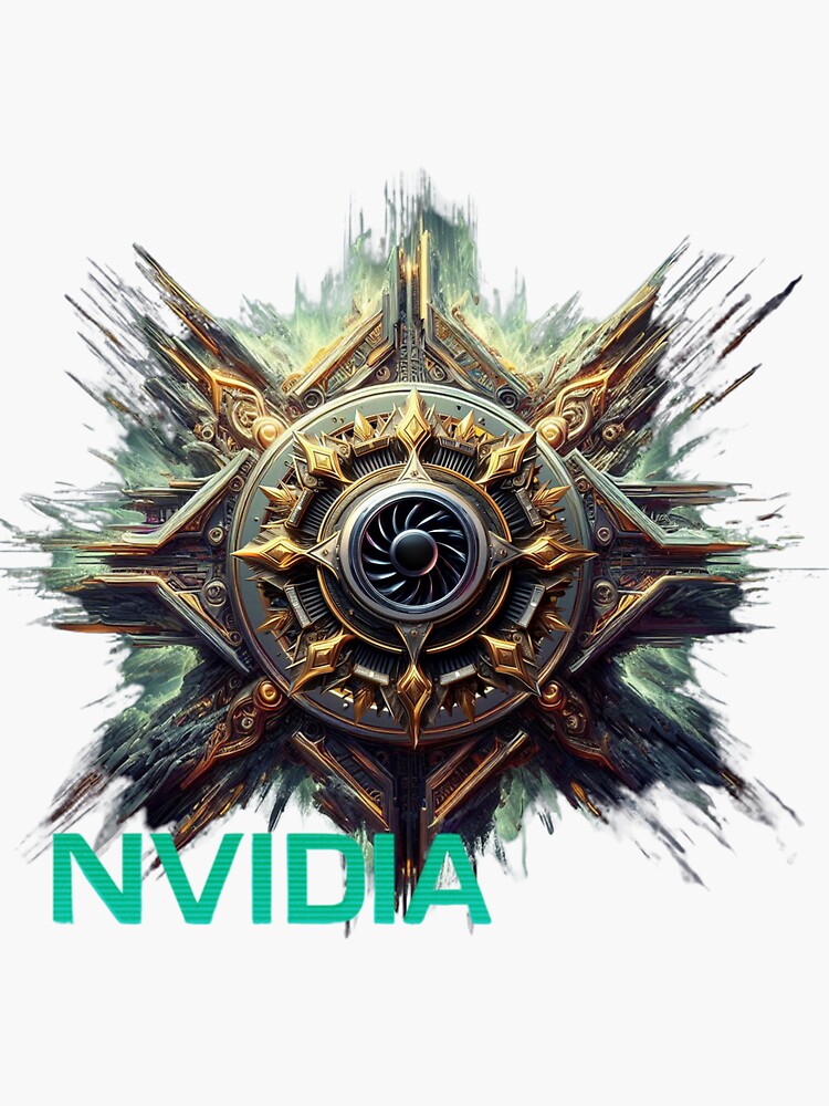 "NVİDİA" Sticker for Sale by MNARTSTORE | Redbubble