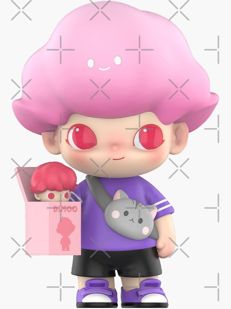 "Dimoo Art Toy Collector Forest Night Toy Box By Popmart" Sticker for ...