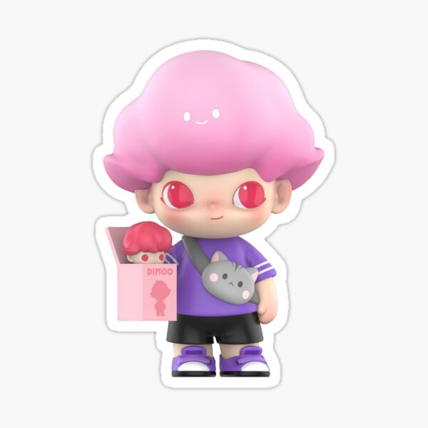 "Dimoo Art Toy Collector Forest Night Toy Box By Popmart" Sticker for ...