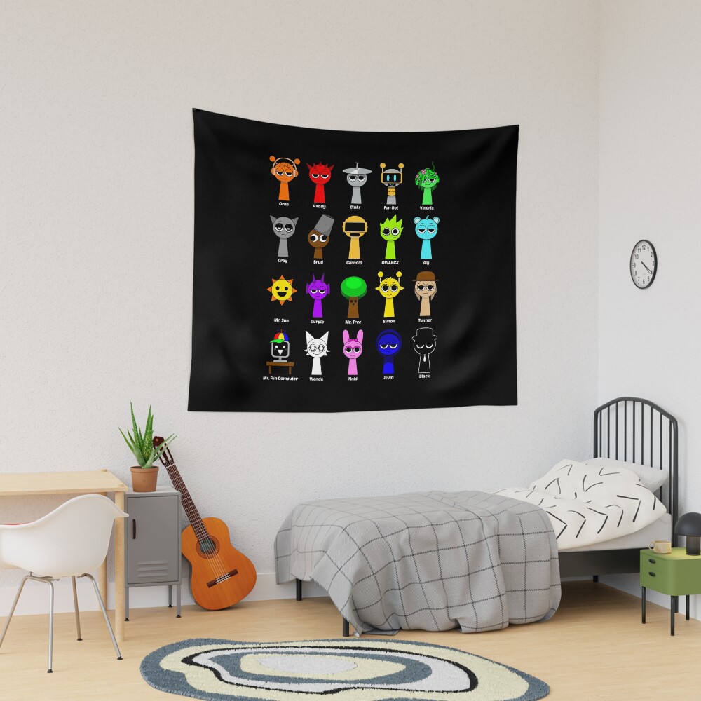 "All my Sprunki game toys" Poster for Sale by Elkin | Redbubble