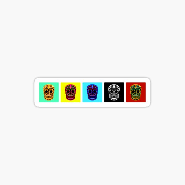"Calavera's (Multi Color)" Sticker for Sale by CarbonLogic | Redbubble