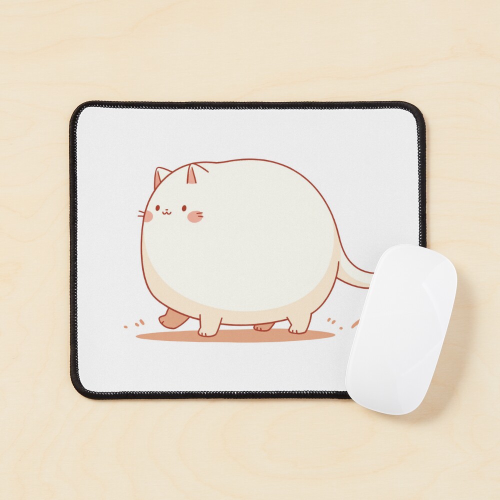 "Pudge the Purrfect: A Spherical Feline Friend" Sticker for Sale by ...