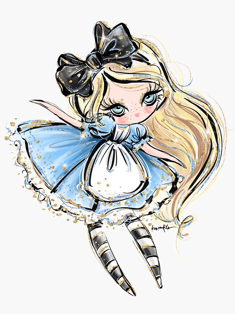 "Alice" Sticker for Sale by KaramfilaS | Redbubble