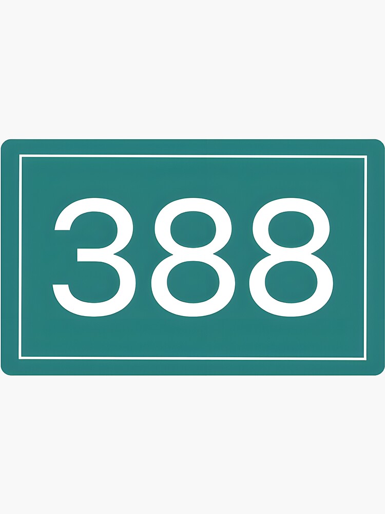 "Squid Game - Player 388 - Dae-Ho" Sticker for Sale by TTeamDesigns ...