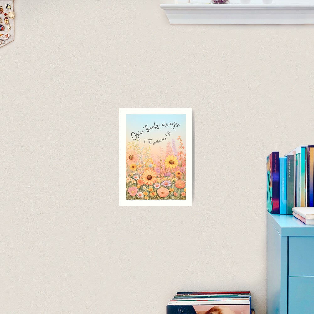 "Verses in Bloom - Bible Verse 1 THESSALONIANS 5:18 In a Lovely Floral ...