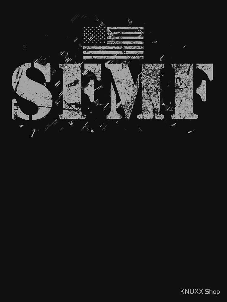 "American Military USA Flag Pride Stand Aside Silver SFMF" T-shirt by ...