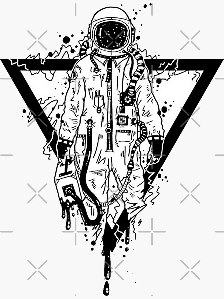 "Cool Astronaut " Sticker by -Cinnabunny- | Redbubble