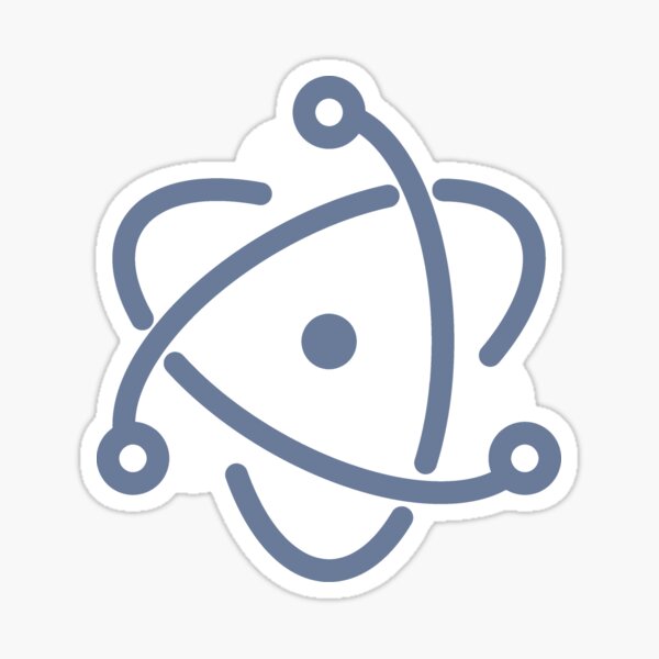 "Electron JS" Sticker for Sale by yourgeekside | Redbubble