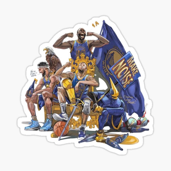 "Warriors Dynasty" Sticker for Sale by PrezJones | Redbubble