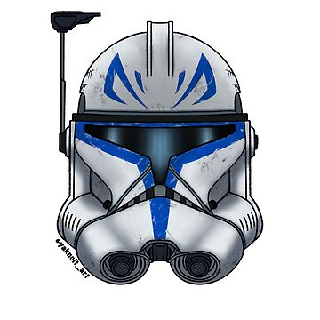 "Star Wars Clone Trooper Captain Rex" Sticker for Sale by YaknoitArt ...