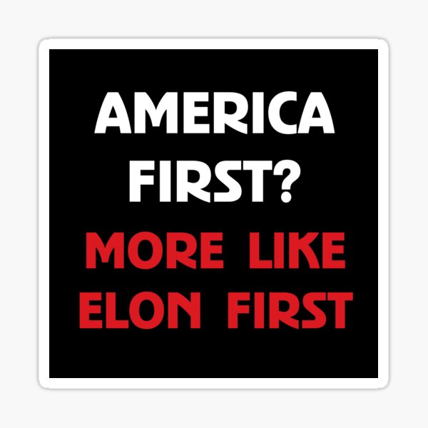 "DONALD TRUMP ELON MUSK TARIFF MEME STICKER" Sticker for Sale by ...