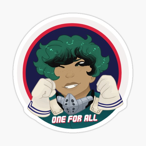 "one for all" Sticker by chiakibot | Redbubble