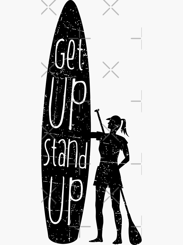 "Get up Stand up Girl " Sticker by posay | Redbubble