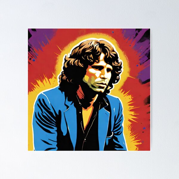 " Jim Morrison Colorful | The Doors | The American Poet" Poster for ...