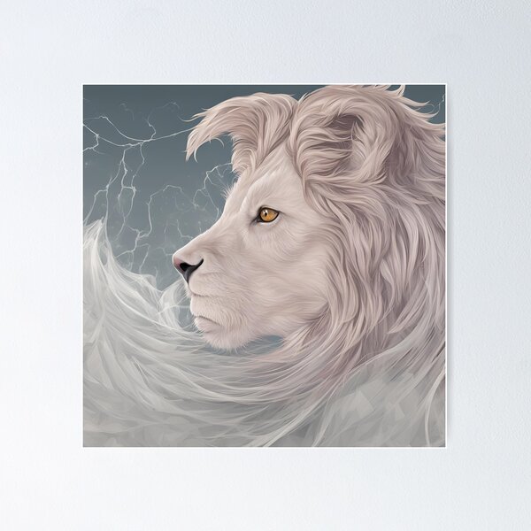 "Stormborn Majesty: The White Lion" Poster for Sale by frankie07081 ...