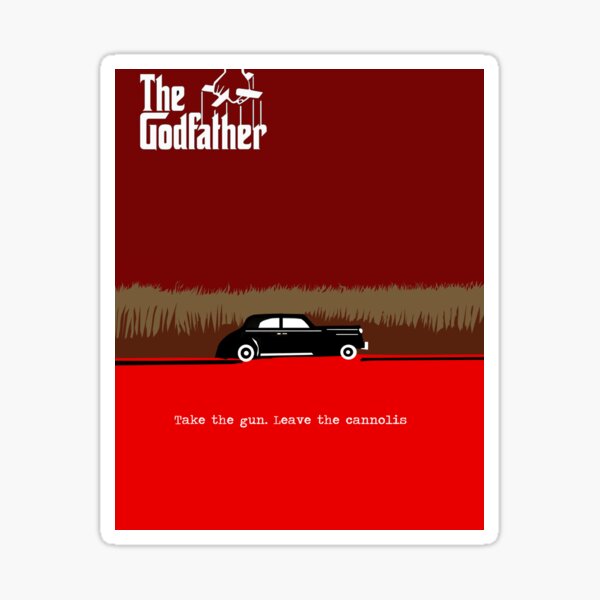 "The Godfather" Sticker for Sale by MeganLako | Redbubble