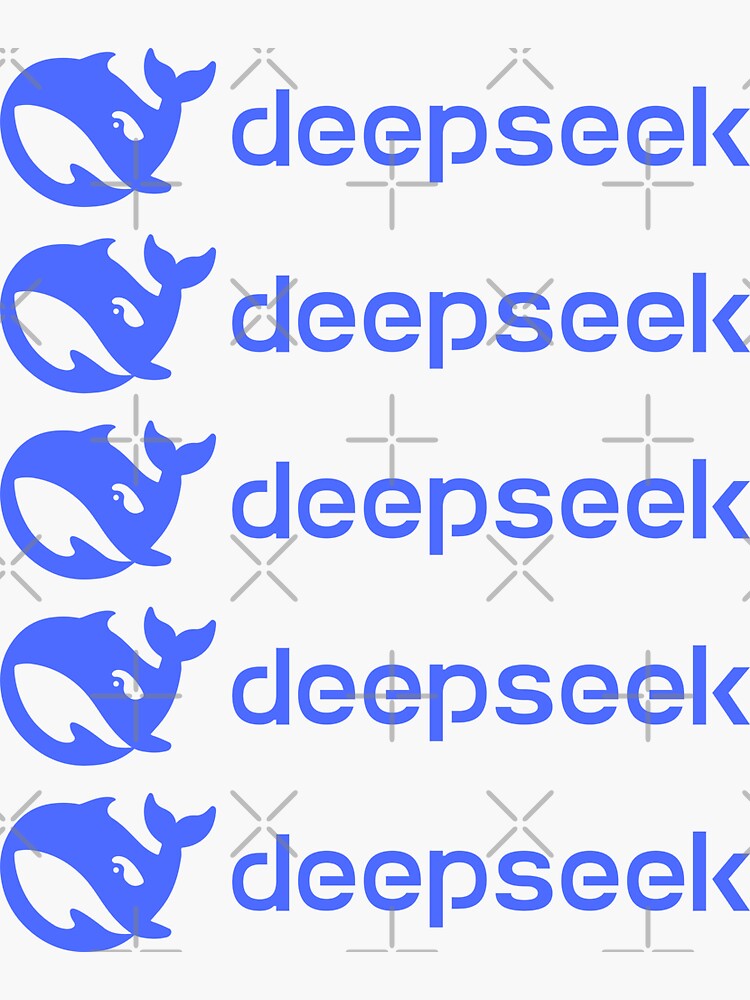 "Deepseek Logo" Sticker for Sale by Fives55 | Redbubble