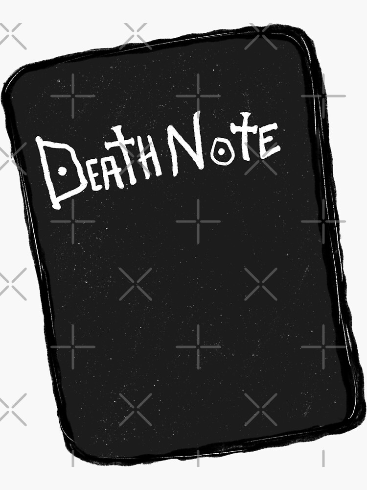 "Death Note" Sticker for Sale by myshellrose | Redbubble