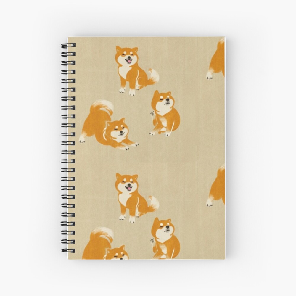"Shiba pattern" Spiral Notebook by Pakistaboy | Redbubble