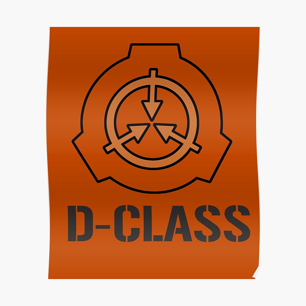 Scp Foundation D Class Poster By Rebellion 10 Redbubble