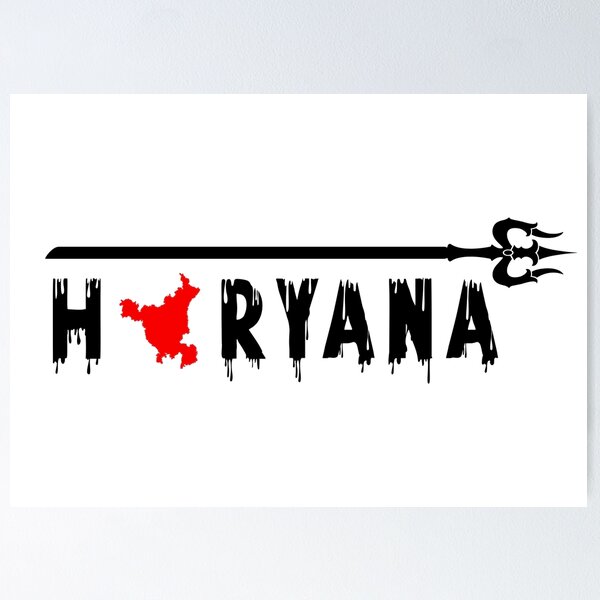 "HARYANA CAR STICKER" Poster for Sale by Shunukshi | Redbubble
